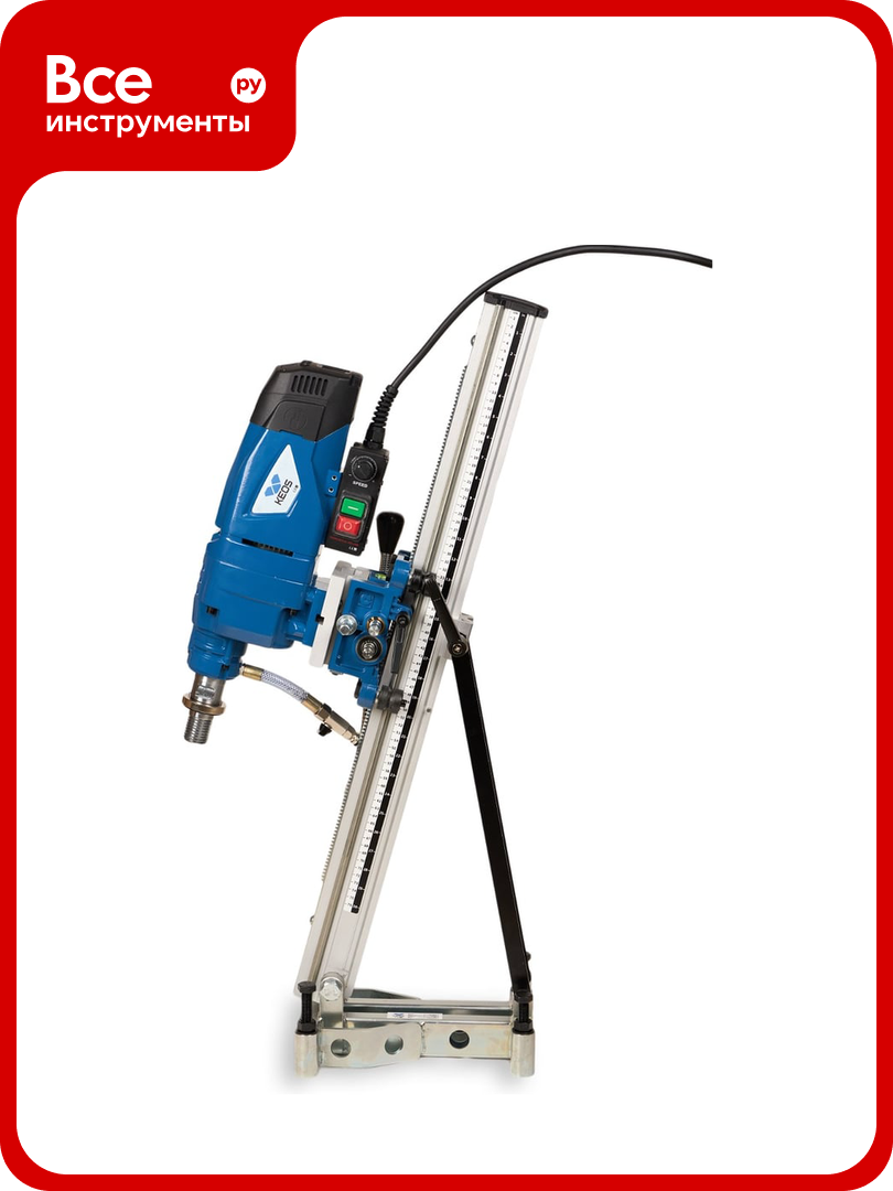 Сверлильная машина KEOS 250мм с наклонной стойкой на роликах (расширенный комплект) 251252 для алмазного бурения