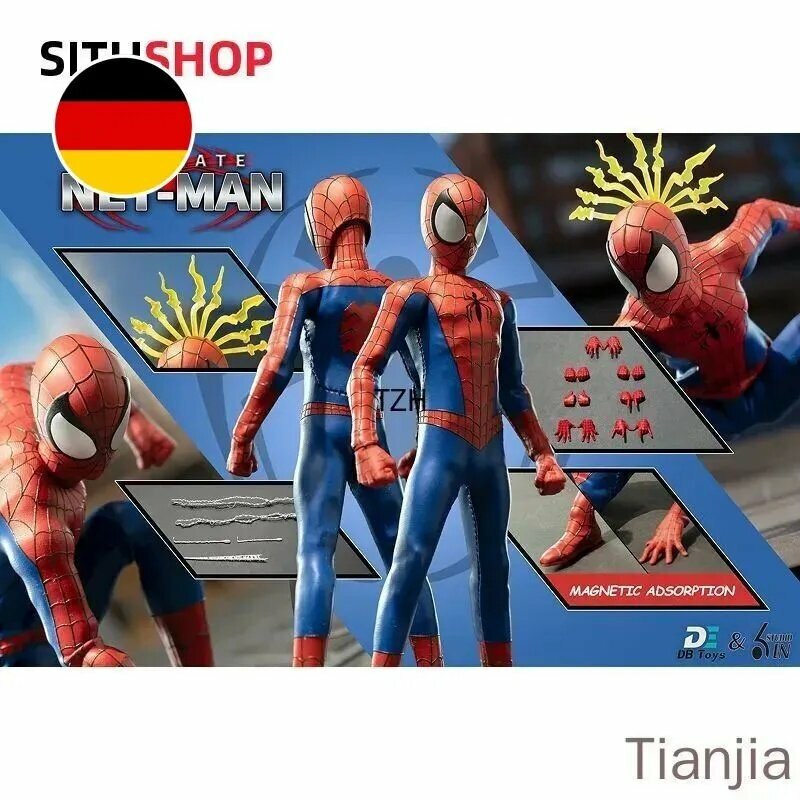 Фигурка DBToys X 6in Studio Ultimate Spider-man (Red) 6 Inch Action Figure