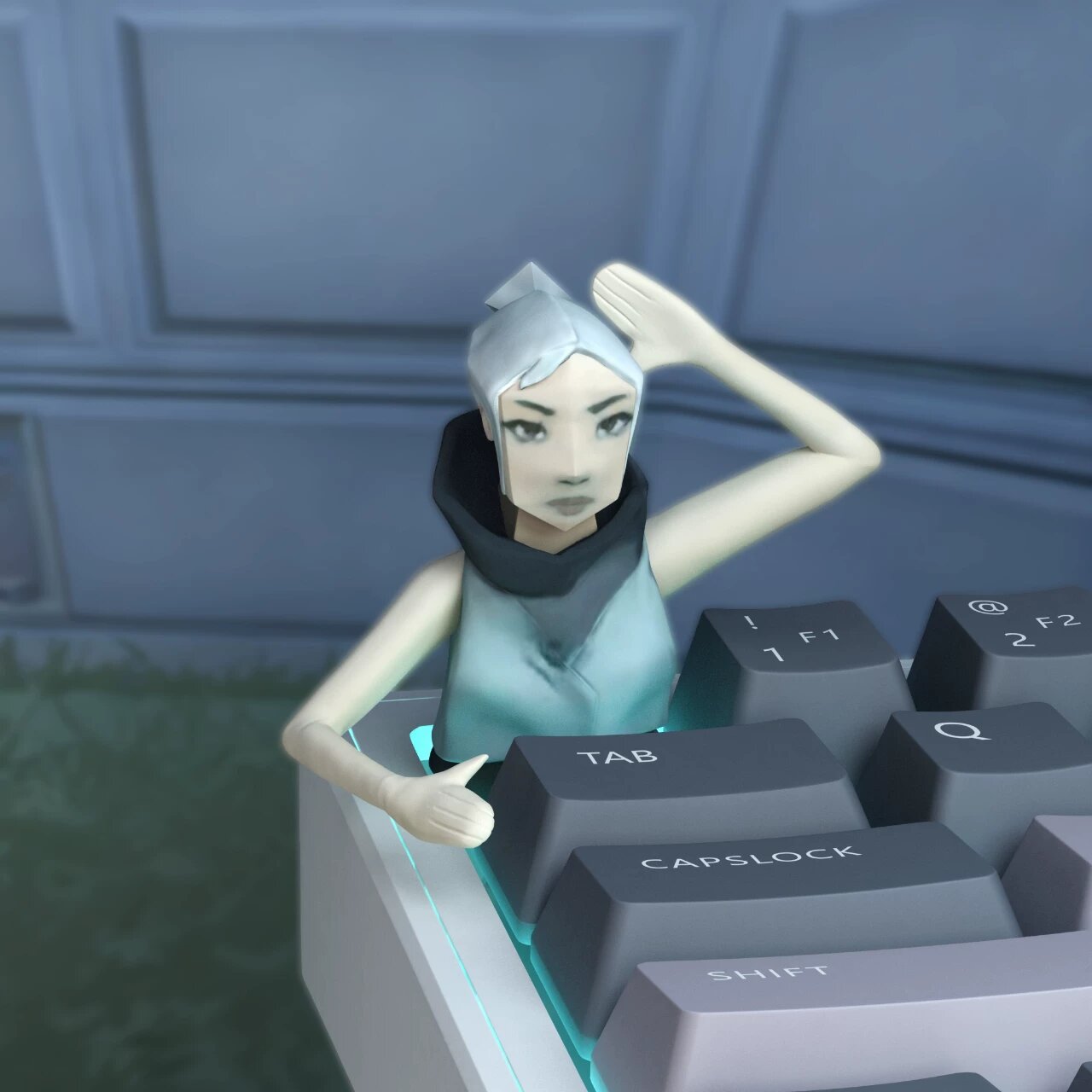 Крутые кейкапы Jett, кейкапы Jett, бесстрашные кейкапы для периферийных устройств, кейкапы для механических клавиатур.