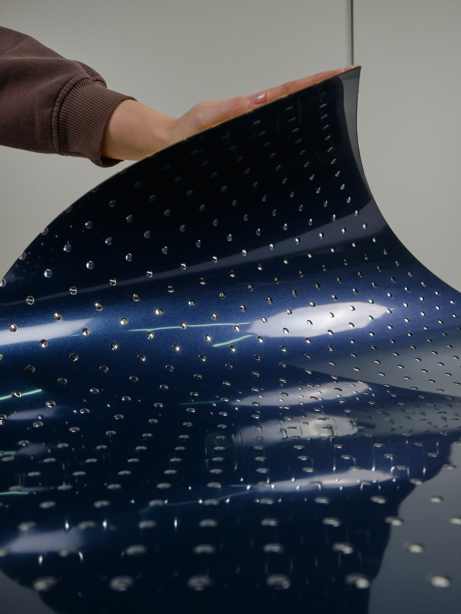 Самоклеящиеся панели стеновые, декоративный пластик 3 шт. 3D BLUE 830 SILVER, 995x1200x2мм, NEboard