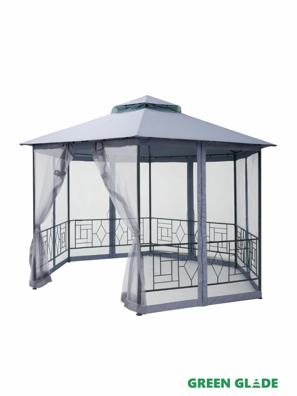Шатер садовый Green Glade 72405, туристический, беседка для дачи, 2x2х2х2,5 м