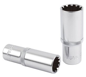 Торцевая головка Licota P2010L Spline, 10мм, с накатом AntiOil, сталь