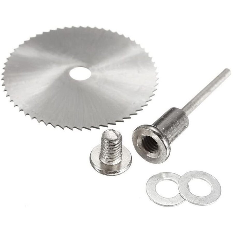 HAOEN 7 шт. Мини HSS высокоскоростной стальной пильный диск колесо круговые режущие лезвия оправки сверла вращающиеся инструменты черный