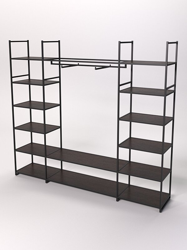 Стеллаж "Стронг" №51 в стиле лофт, Дуб Венге. Производитель товара - компания Westcom.