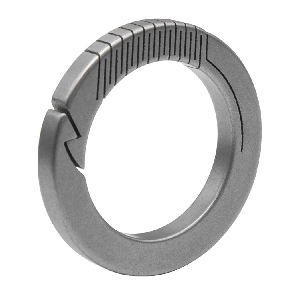 Титановые карабины для ключей круглые клипса