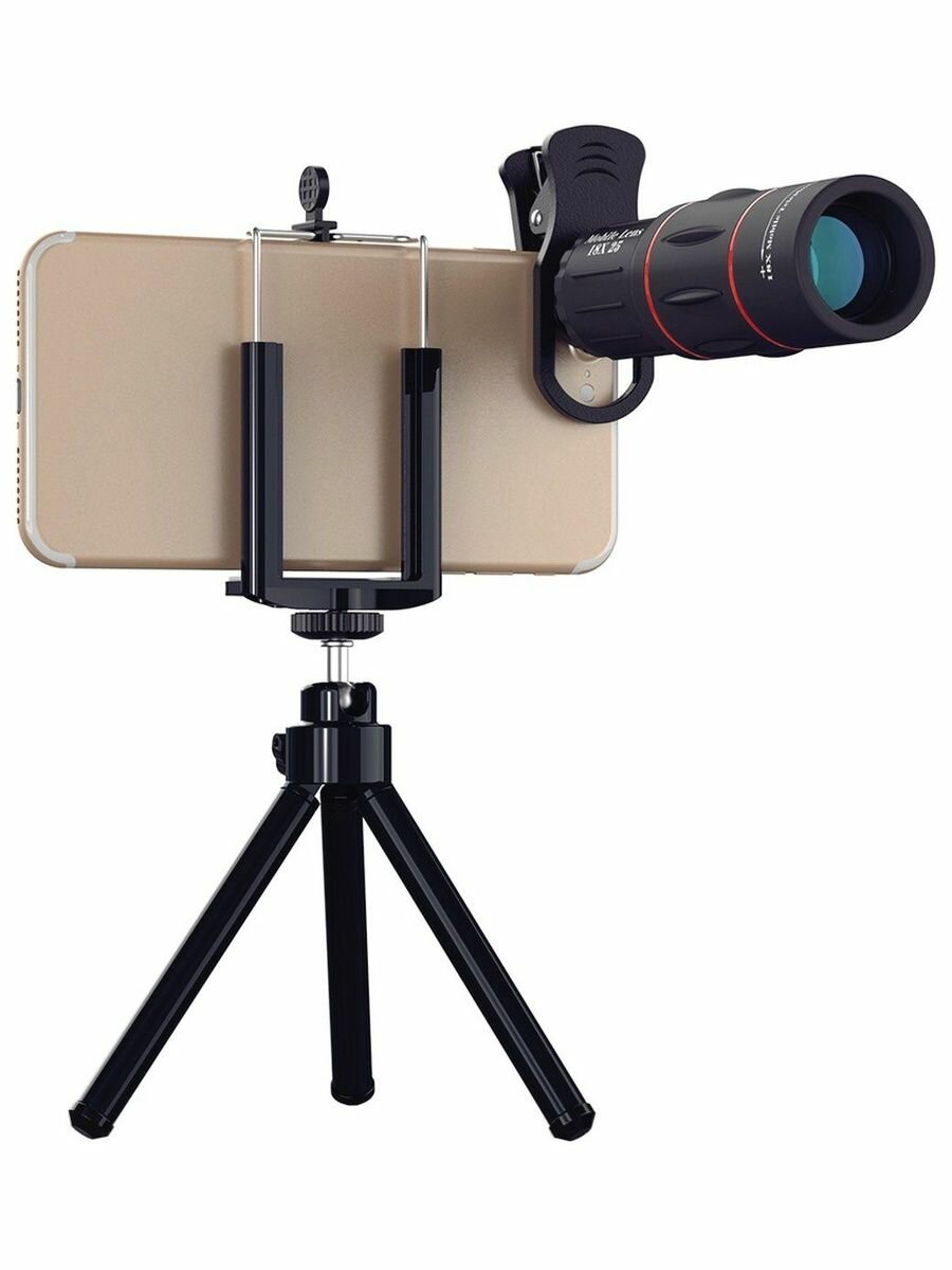 Объектив для камеры телефона Apexel 18X Telephoto Lens With Tripod (T18XZJ)