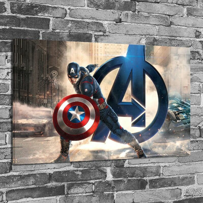Капитан америка1, настенные украшения и украшения для плакатов на холсте. -jua