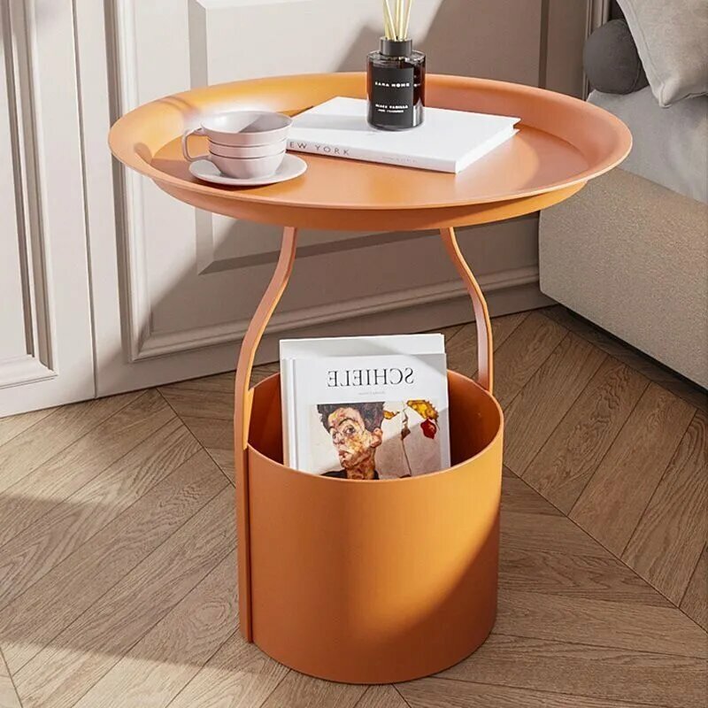 Тумба прикроватная, 0 ящ, 40х40х53 см Прикроватная тумбочка в спальне из кованого железа, небольшой приставной столик