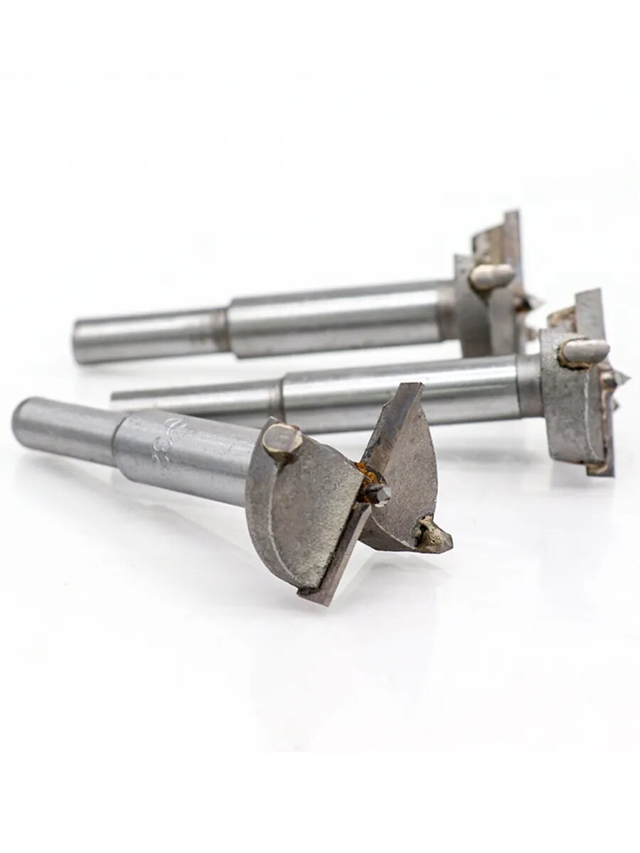 Набор свёрл Форстнера 15-35 мм с карбидными вставками, 16 шт