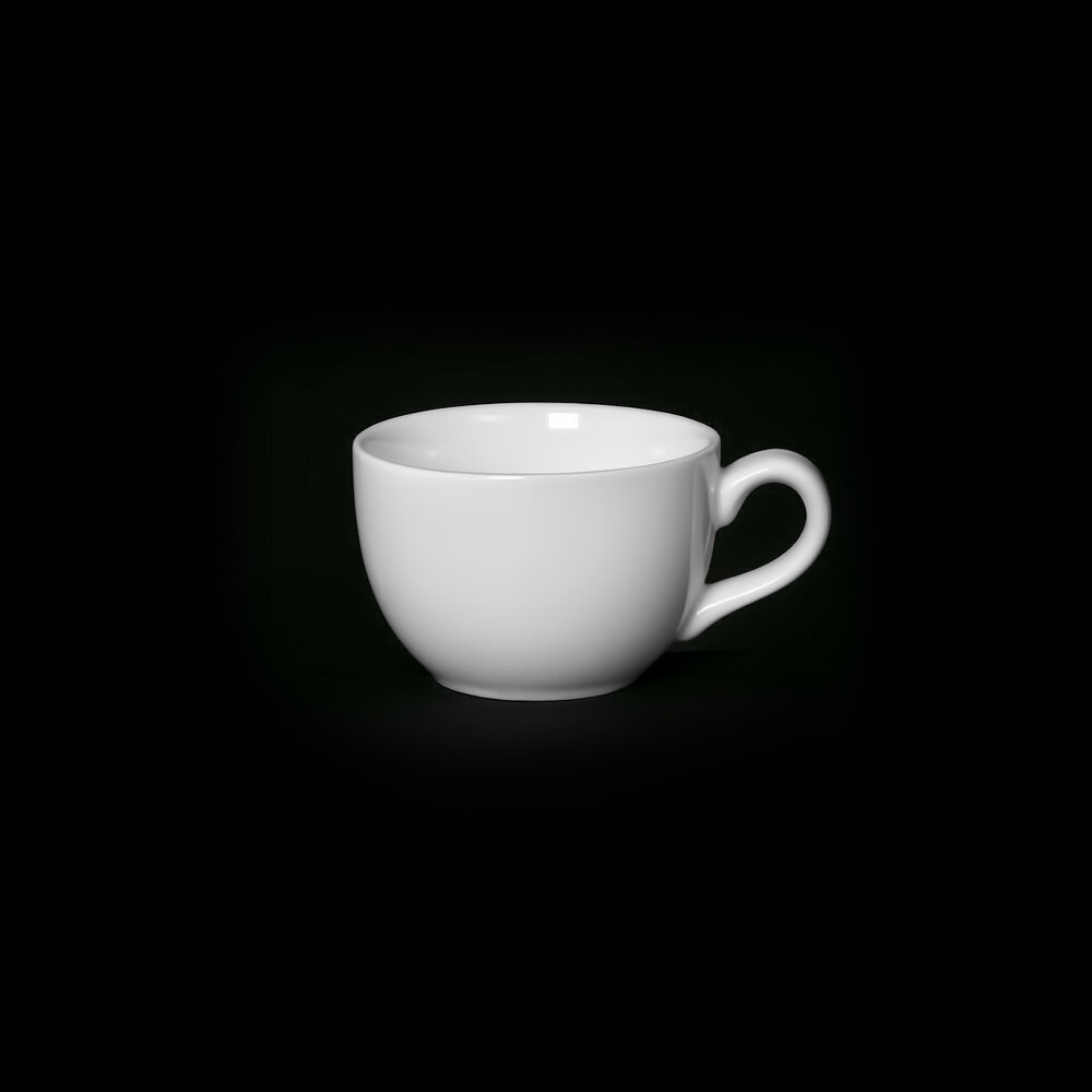 Чашка кофейная фарфоровая 90 мл 64х43 мм без рисунка KLEN