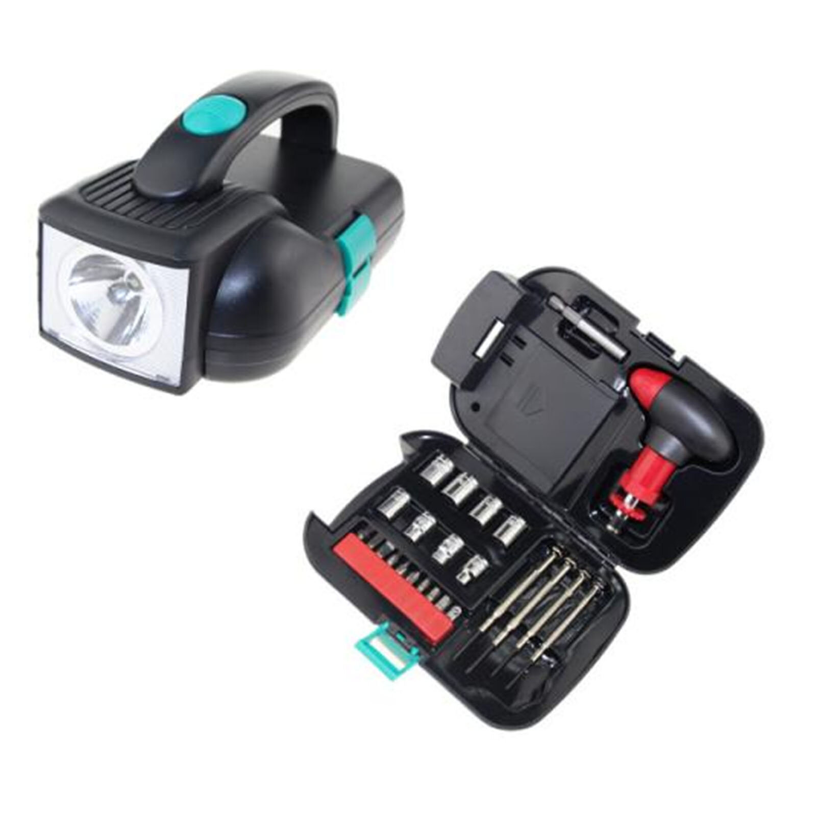 Набор инструментов 24шт с фонариком