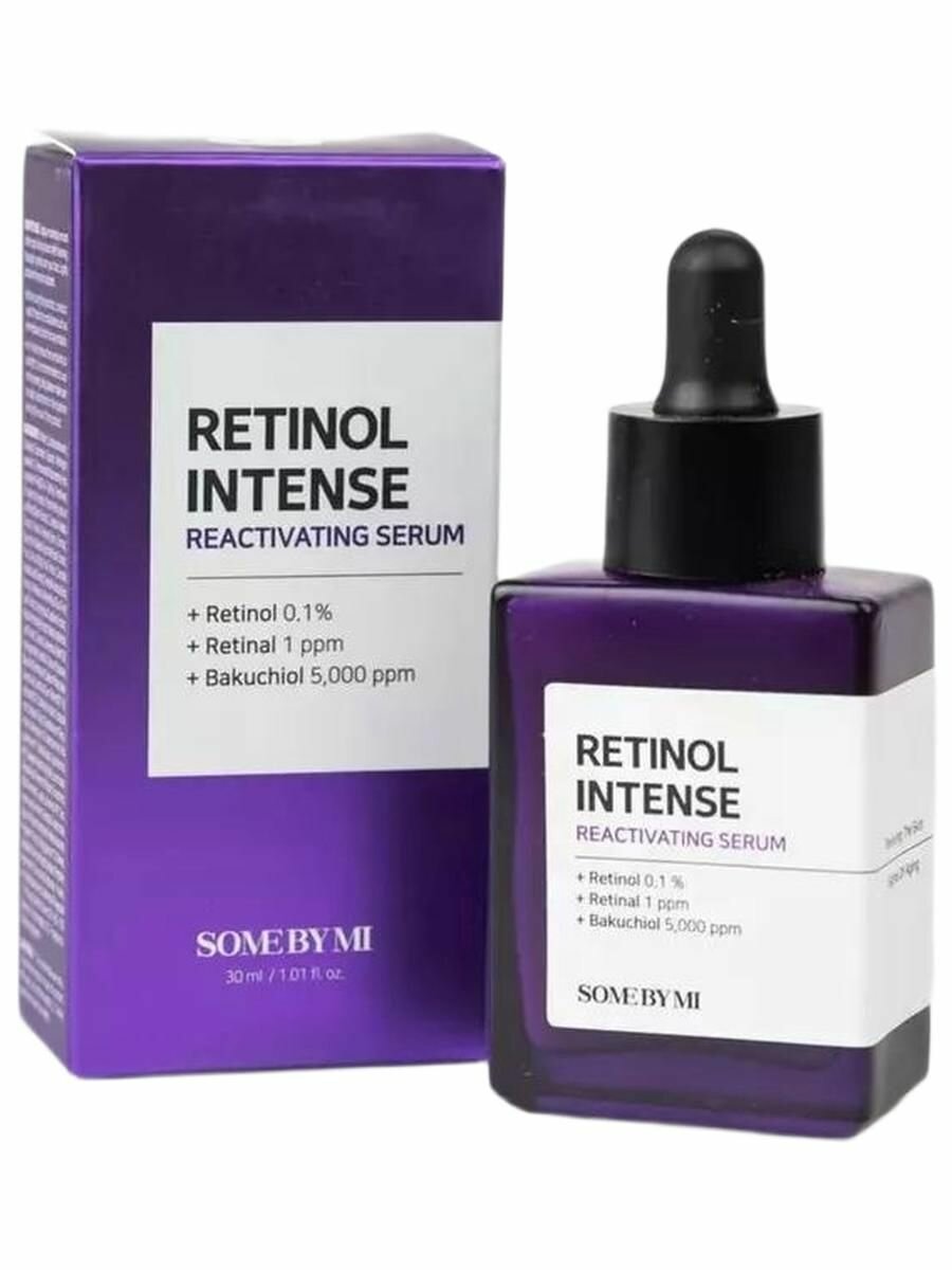 SOME BY MI Сыворотка для лица с ретинолом интенсивная антивозрастная RETINOL INTENSE REACTIVATING SERUM 50мл