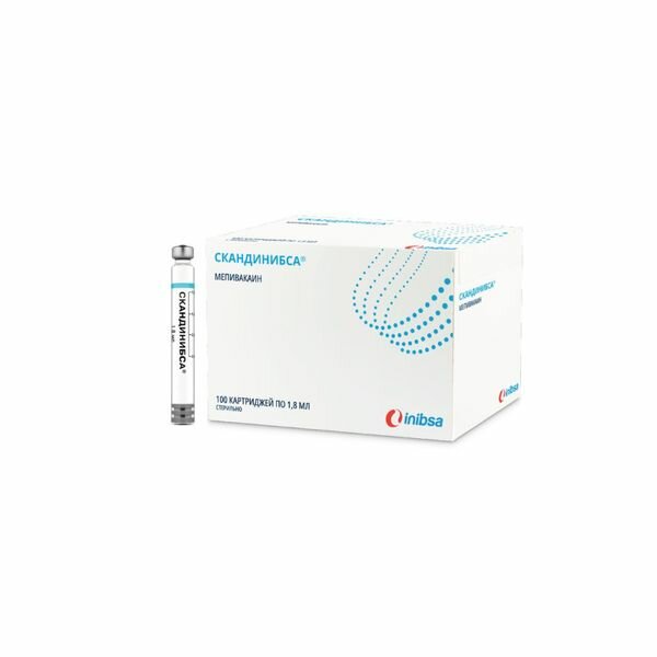 Скандинибса раствор для инъекций картридж 30мг/мл 1,8мл 100шт