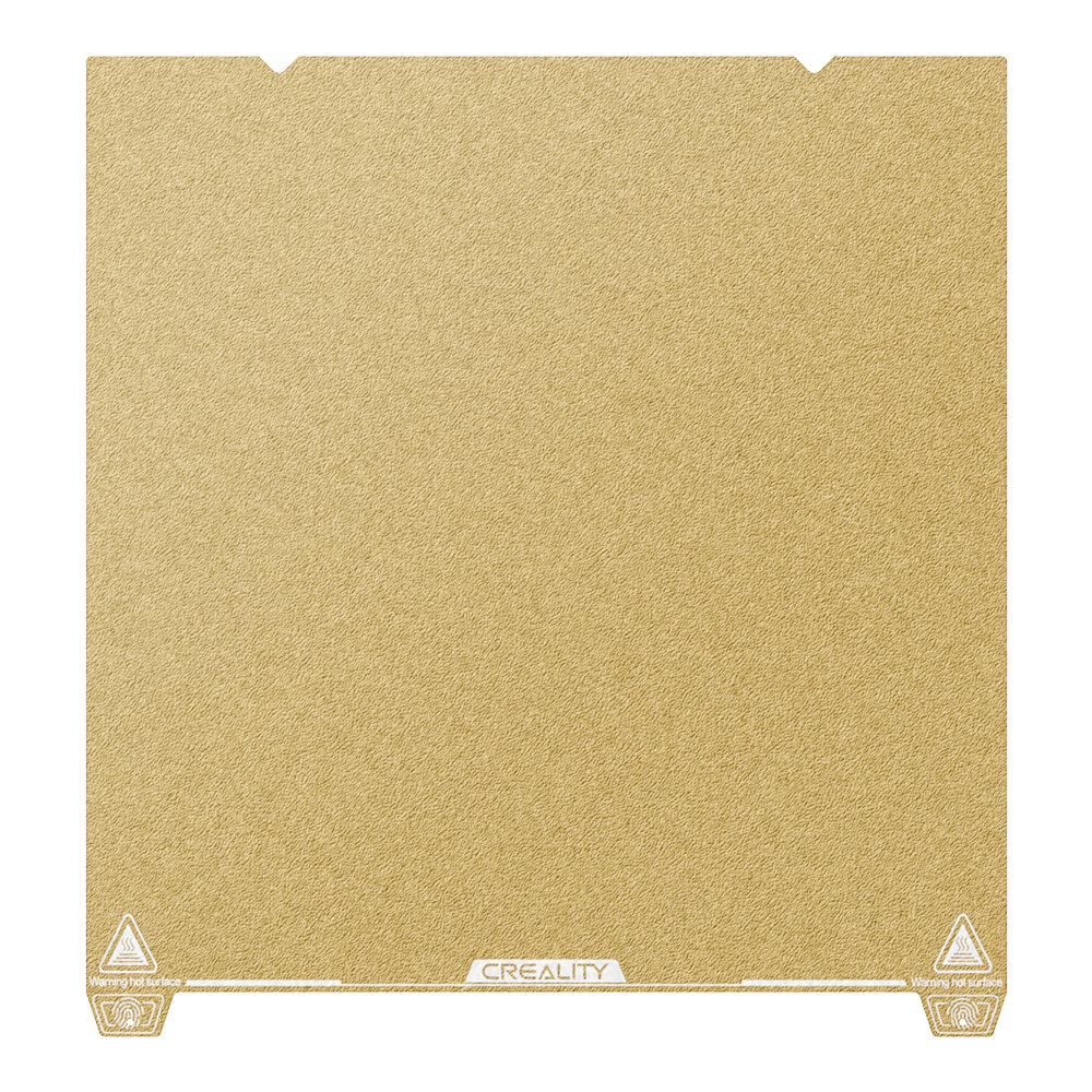 Монтажная пластина Creality Golden PEI для 3D-принтера Ender-3 V3 Plus/K1 Max 315 × 310 мм Гибкая платформа для печати из пружинной стали Отличная Термостойкость, высокая прочность и износостойкость, легко снимаемая модель