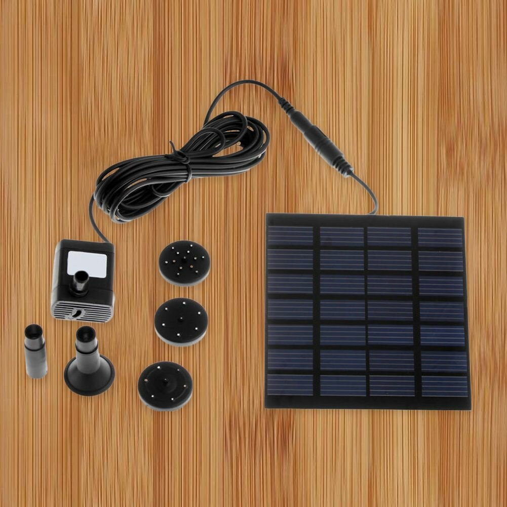 Беспроводной солнечный фонтан для сада и ландшафта