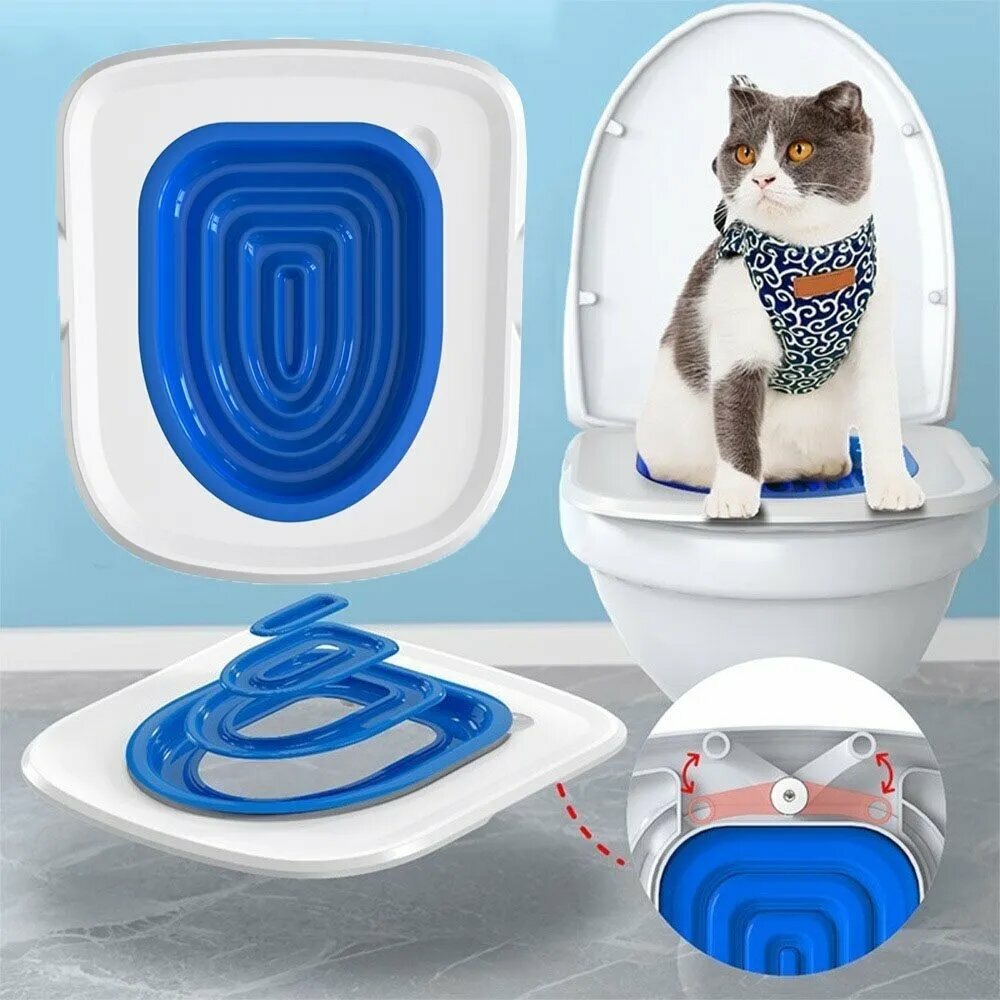 Система приучения кошек к унитазу, туалет для кошек на унитаз