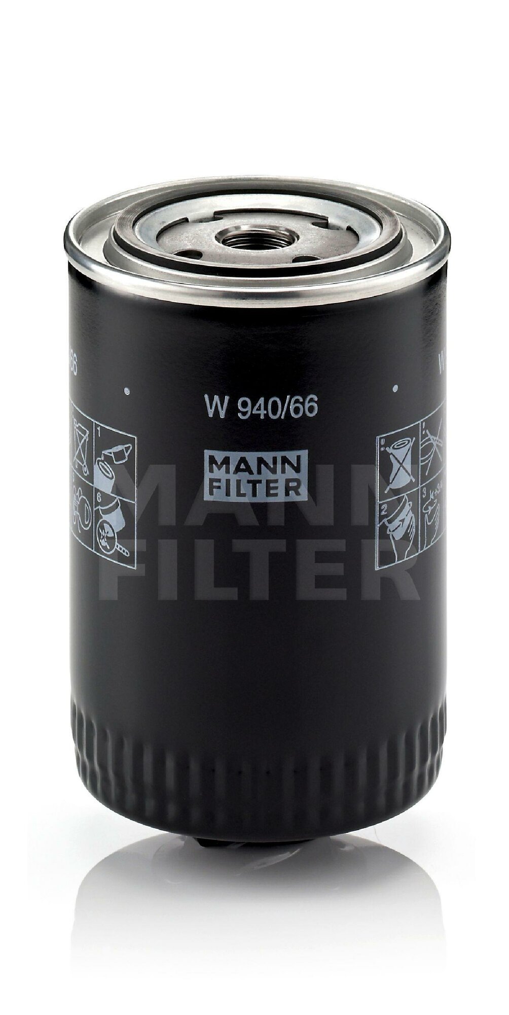Фильтр масляный для автомобилей MANN FILTER W94066