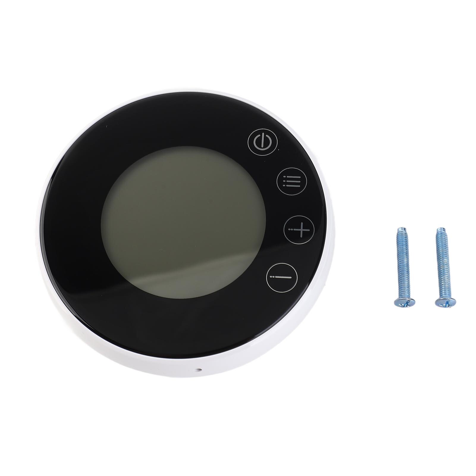 Программируемый интеллектуальный цифровой термостат -контроллер температуры с круглым сенсорным экраном для Home School Office Hotel