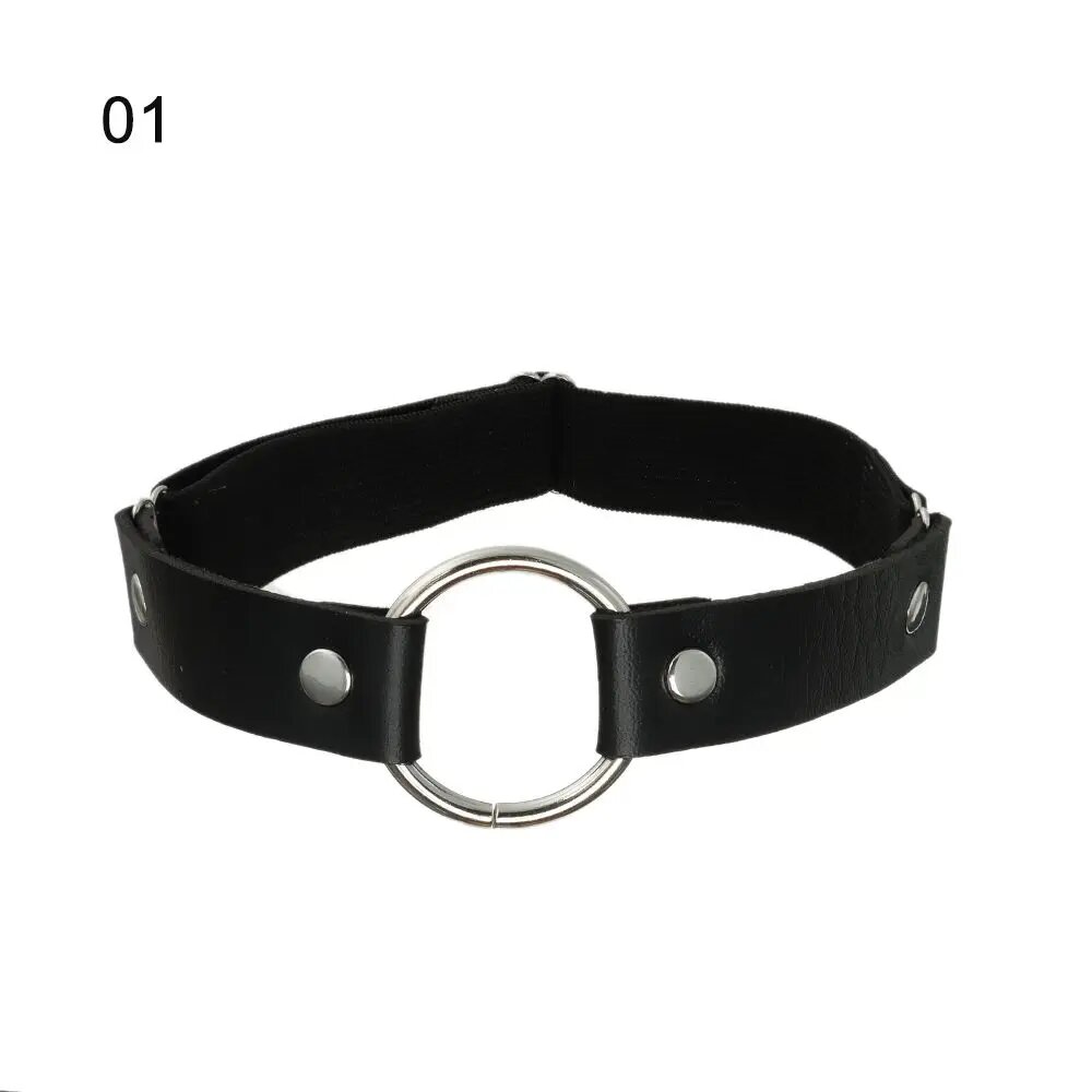 Черный регулируемый пояс для чулок с металлическими зажимами Черный, 01