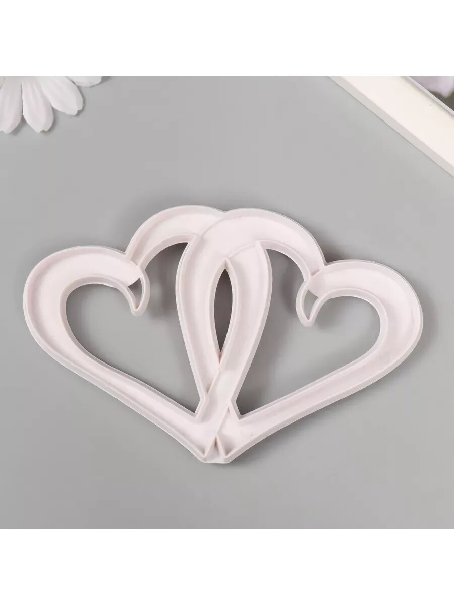 Каттер для полимерной глины Сплетённые сердца