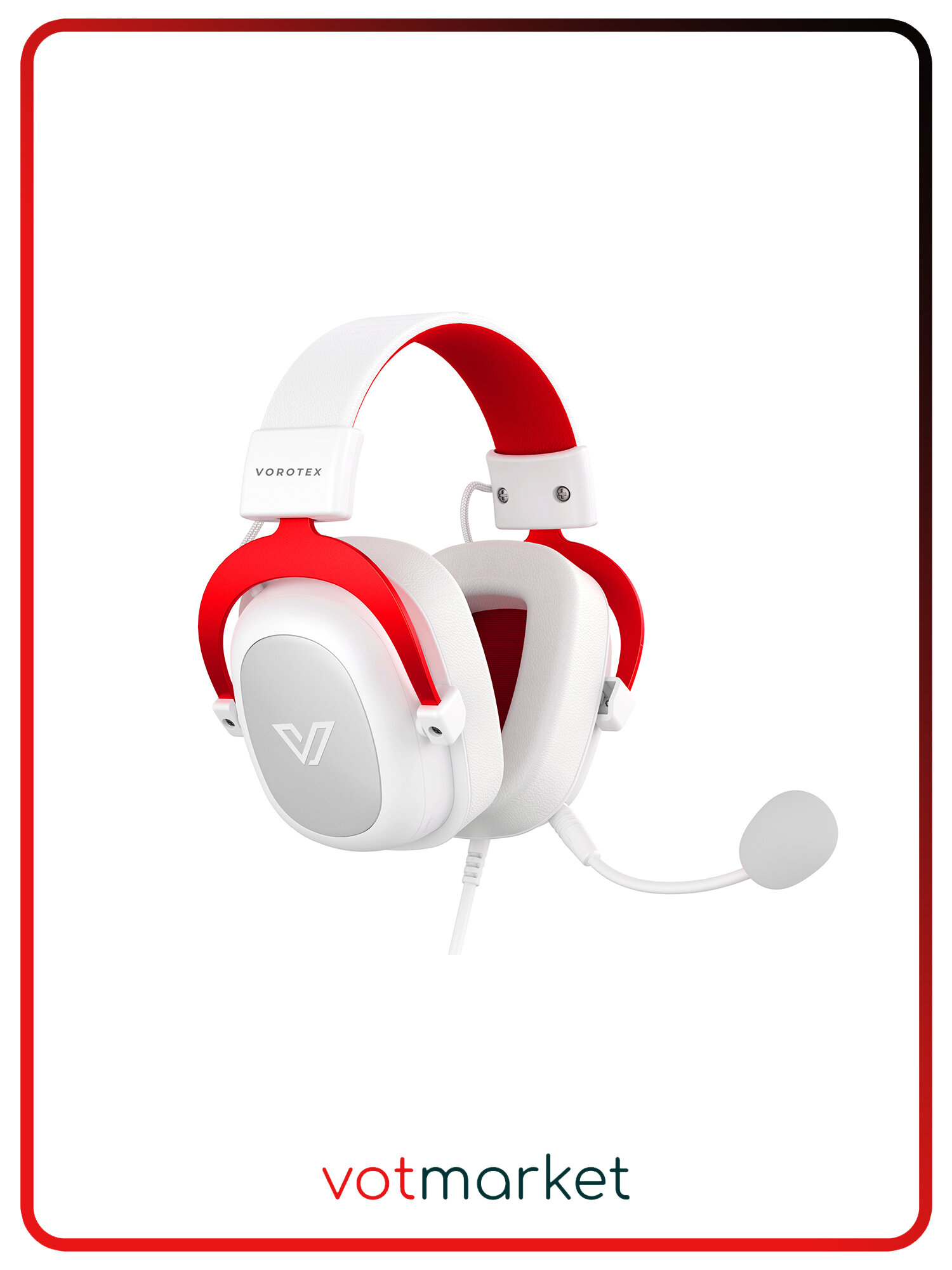 Игровая гарнитура VOROTEX V2002D-W 3,5 мм белый