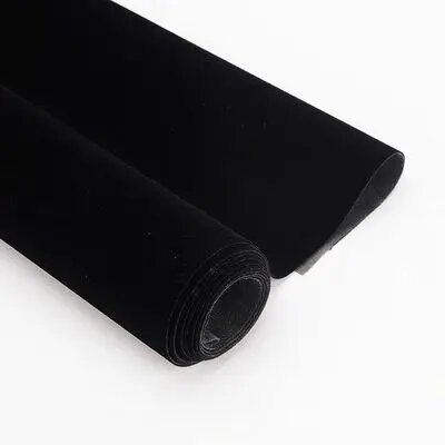 Многоцветный бархатный самоклеящийся флок для рукоделия Black