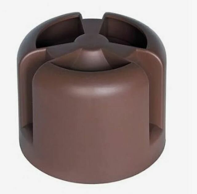 Колпак кровельный Krovent HupСap 110, коричневый, полипропилен