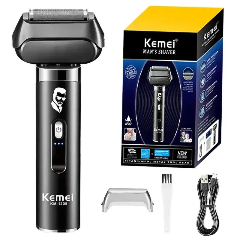 Электробритва Kemei С 4 Лезвиями Для Мужчин With box
