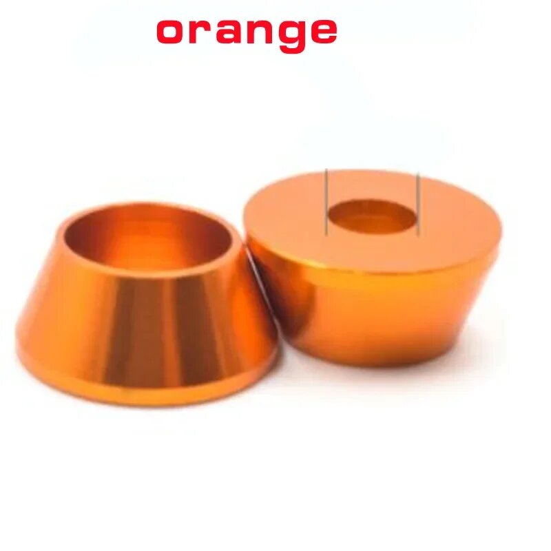 20 шт./лот, алюминиевая конусная шайба с головкой винта M2 M2.5 M3 M4 M5 M6, конусная прокладка из алюминиевого сплава для винта с торцевой головкой