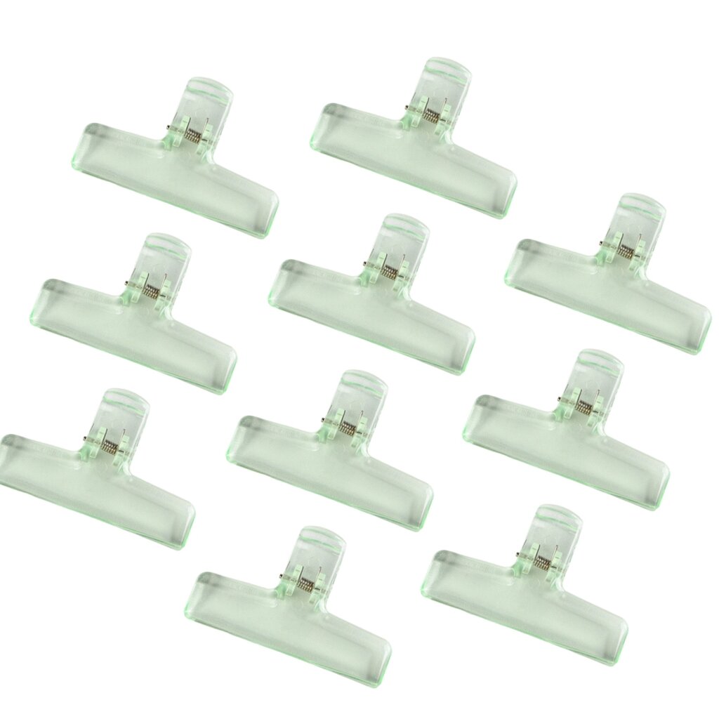 10шт Прозрачная Акриловая Скрепка для Бумаги 75 мм Акриловая Скрепка Для Бумаги Зажимы для Бумаги для Поделок Доска Для Рисования Сумка Для Еды Документ Фото