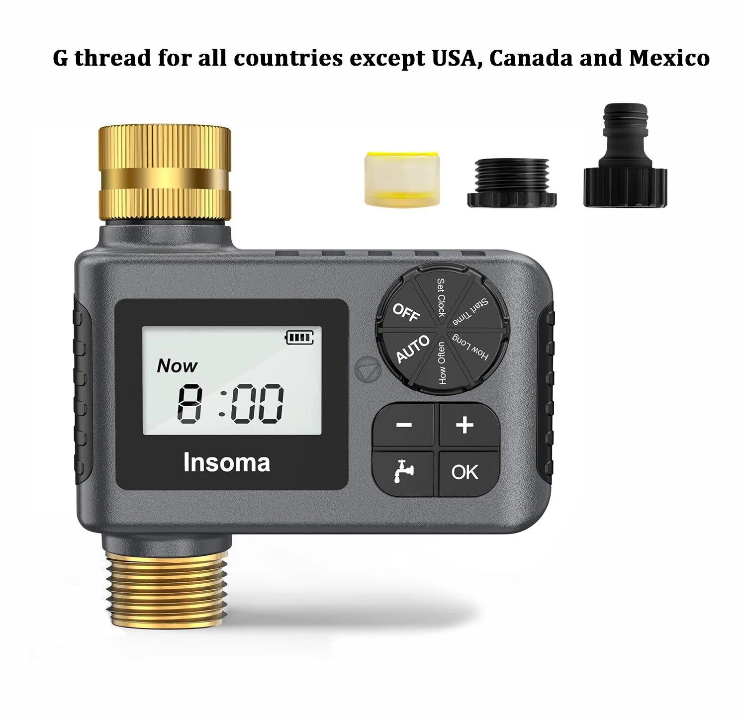 INSOMA Автоматический таймер полива для сада BSPT type