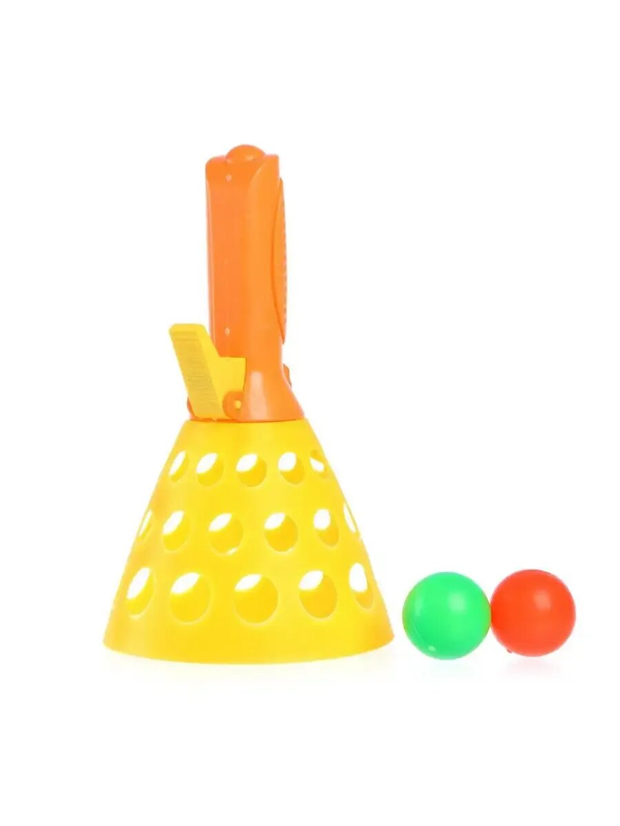 Игра "Кидай лови", 1 конус, 2 шарика, микс