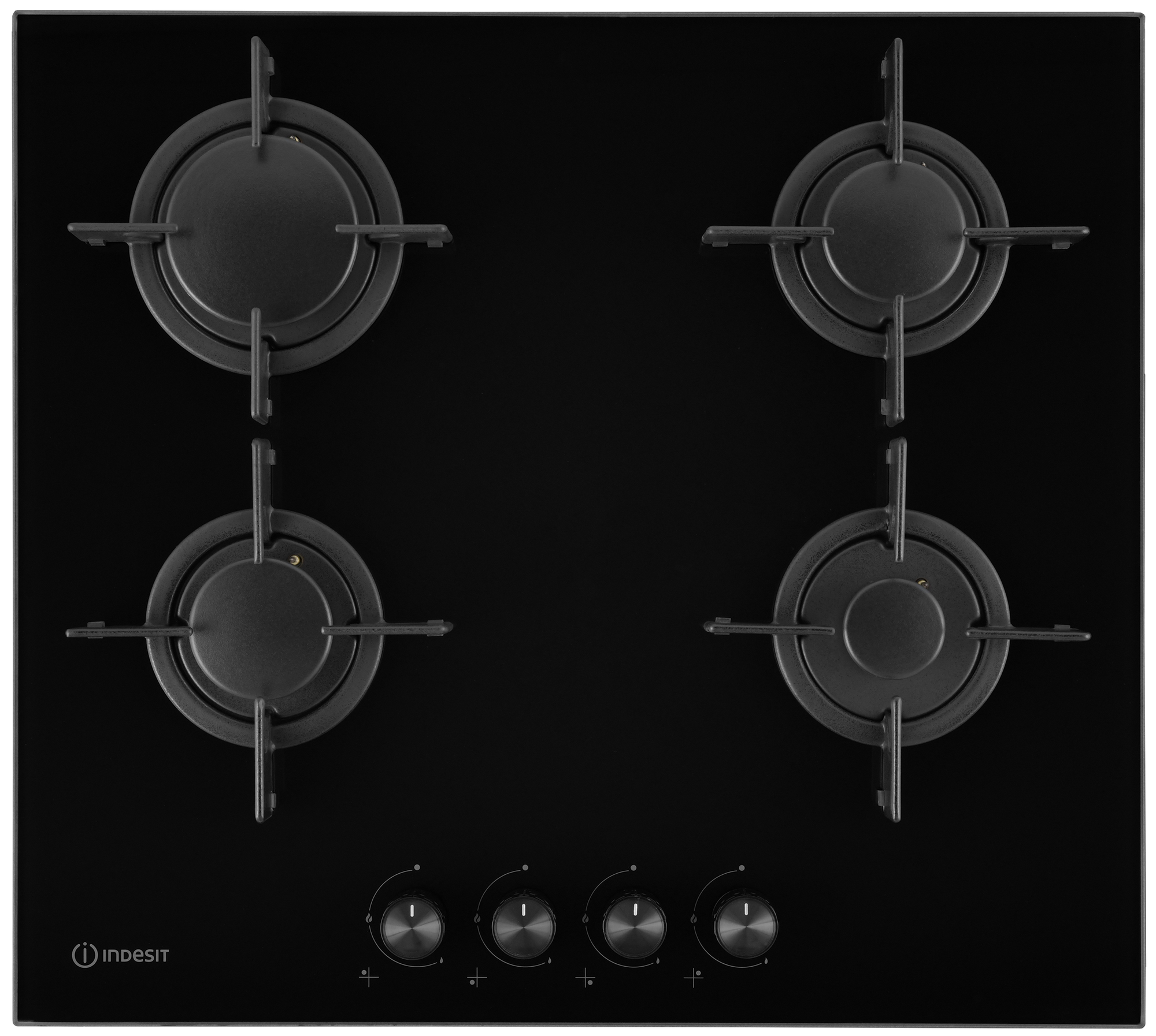 Варочная поверхность газовая INDESIT INGT 61 IE/BK 869890400110, черный