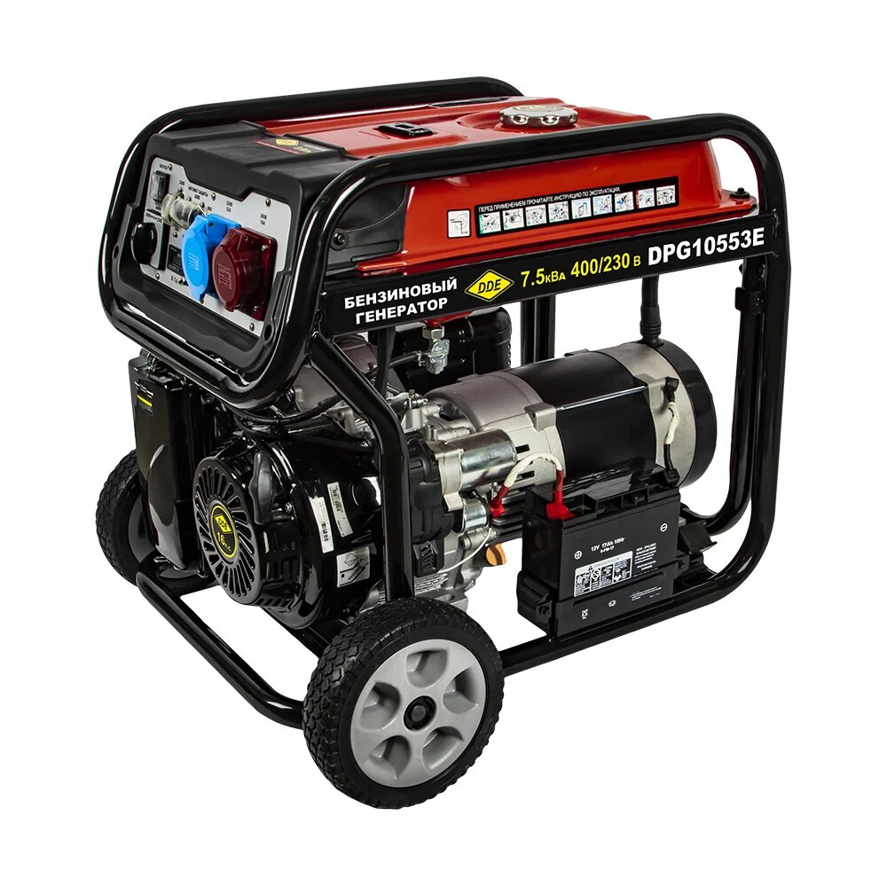 Трехфазный бензиновый генератор DDE DPG10553E, для интенсивной эксплуатации в условиях