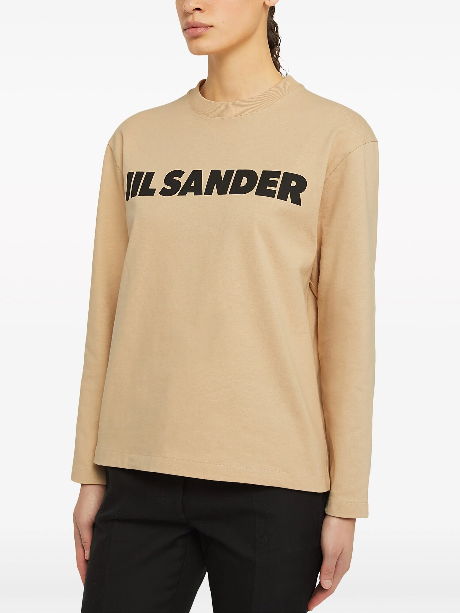 Футболка Jil Sander, размер XS, коричневый — фото 1