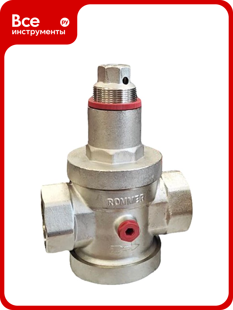 Редуктор давления ROMMER RVS-0008-000025 PN25 вн/вн 1 с выходом под манометр RG00921SM0D2BR, 25