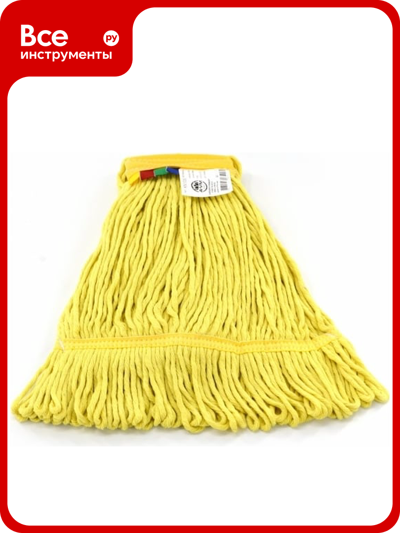Моп A-VM насадка для швабры кентукки с желтым хлопковым покрытием, зажим типа Кентукки, предназначена для чистки пола