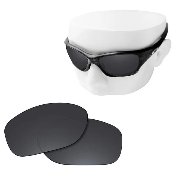 Линзы Oakley Pit Bull OO9127, Black Dark Grey, Белый