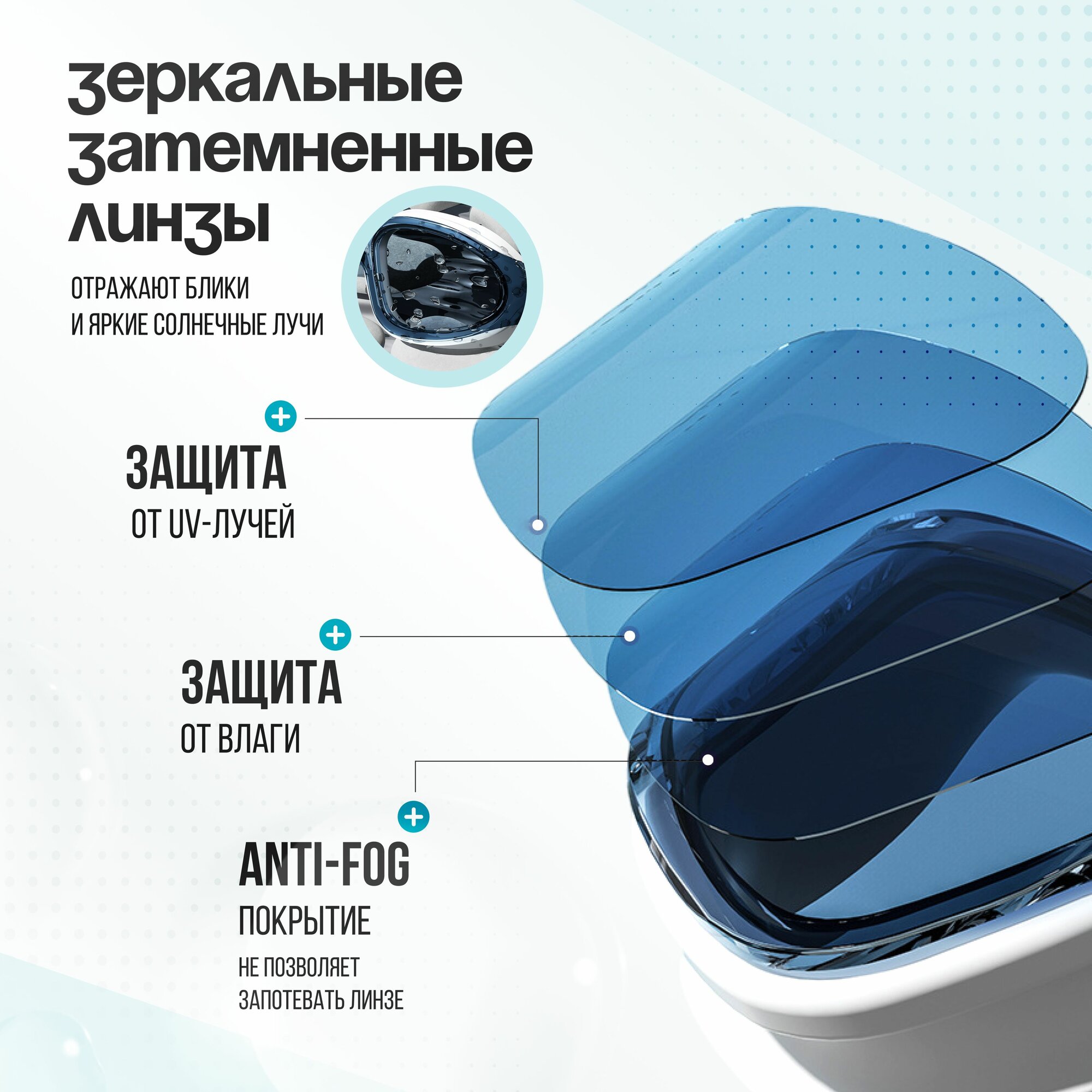 Очки для плавания — фото 1