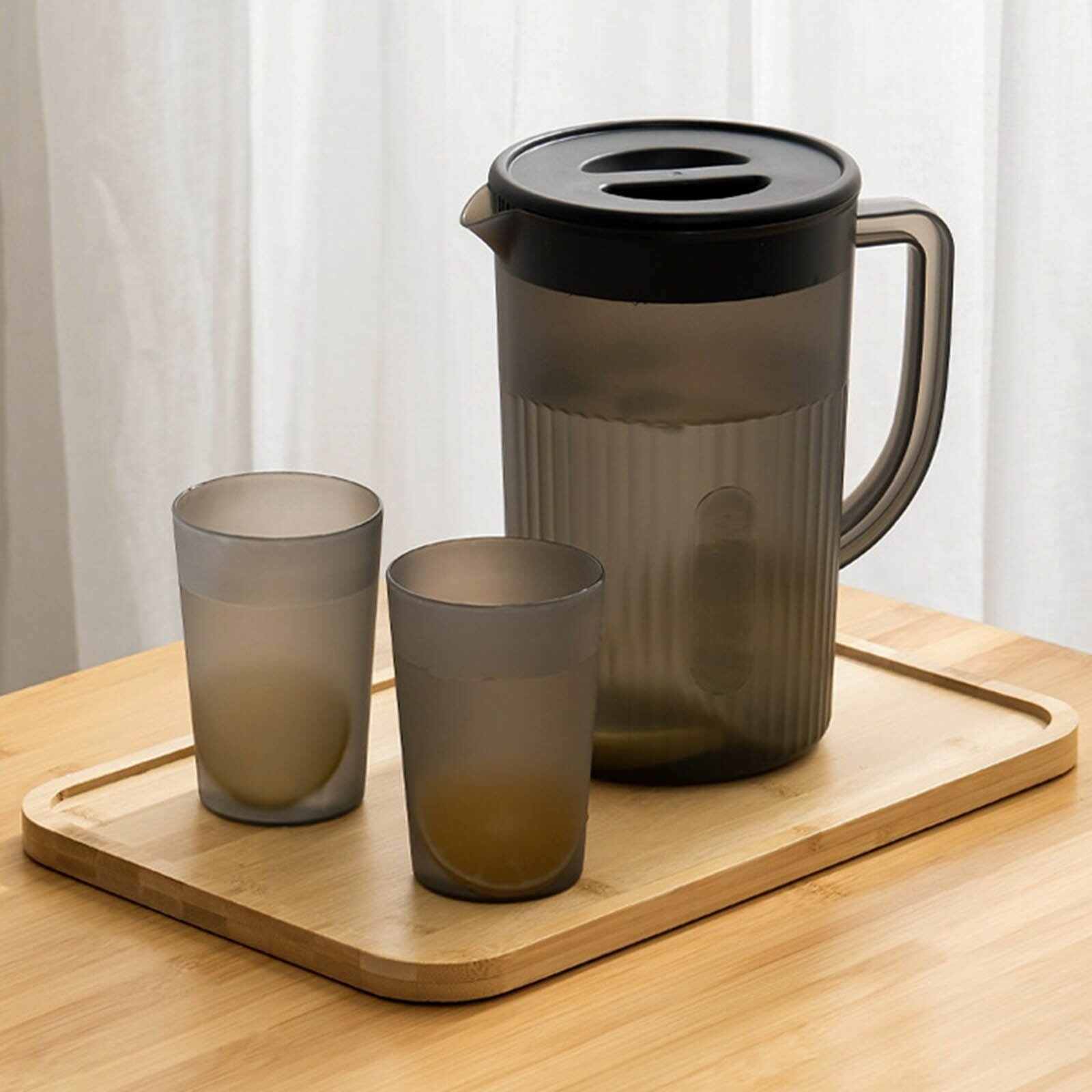 Большой кувшин 3.5L для холодильника - чайник для холодных напитков, лимонада, с удобным краном, герметичной крышкой