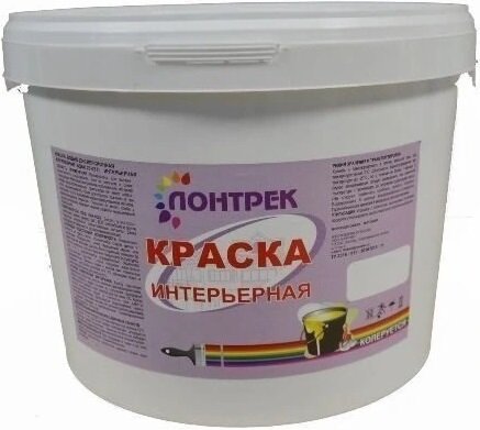 Краска для Стен и Потолков Лонтрек ВДАК 20-03 СЛ 15кг Супербелая, Матовая / Lontrek.