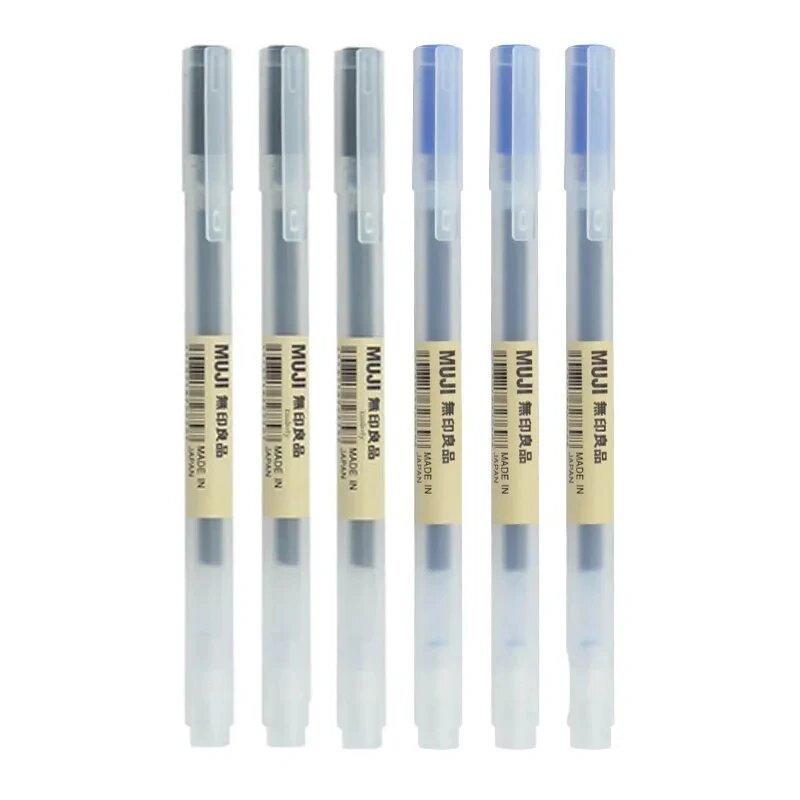 Гелевая ручка MUJI 0.38 мм, черный/синий