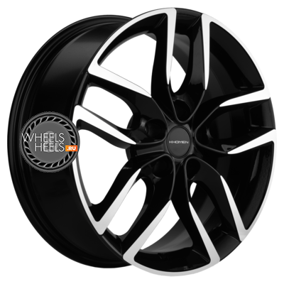 Диск автомобильный литой Khomen Wheels KHW1708 (Toyota C-HR) 17x6.5 5x114.3 et45 dia60.1 Black-FP