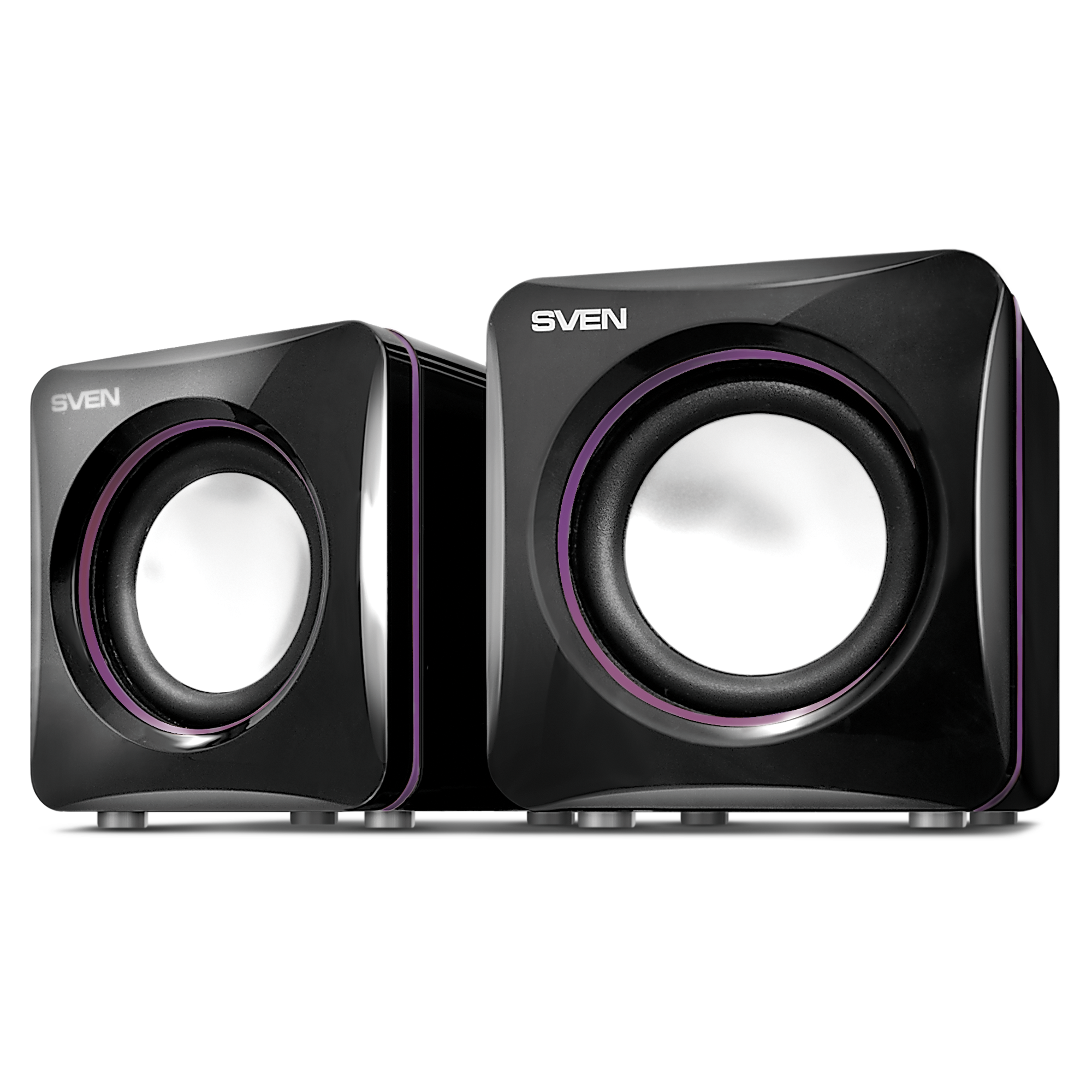 Акустическая система Sven 315 Черный (SV-0110315BK) (2x2.5 Вт, 100-20000 Гц, USB, 70x70x70 мм)