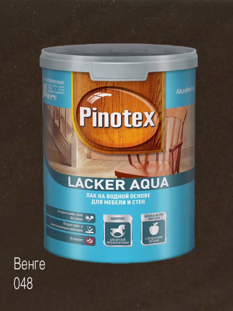 Lacker Aqua, 1л, матовый 10 венге 048