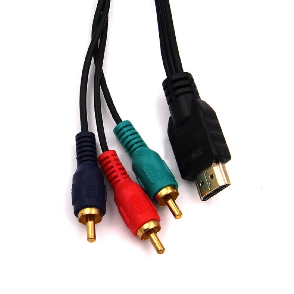 Новый HDMI-совместимый с 3 RCA видео-аудио 1080P HDMI-совместимый кабель AV-шнур-конвертер адаптер для HDTV