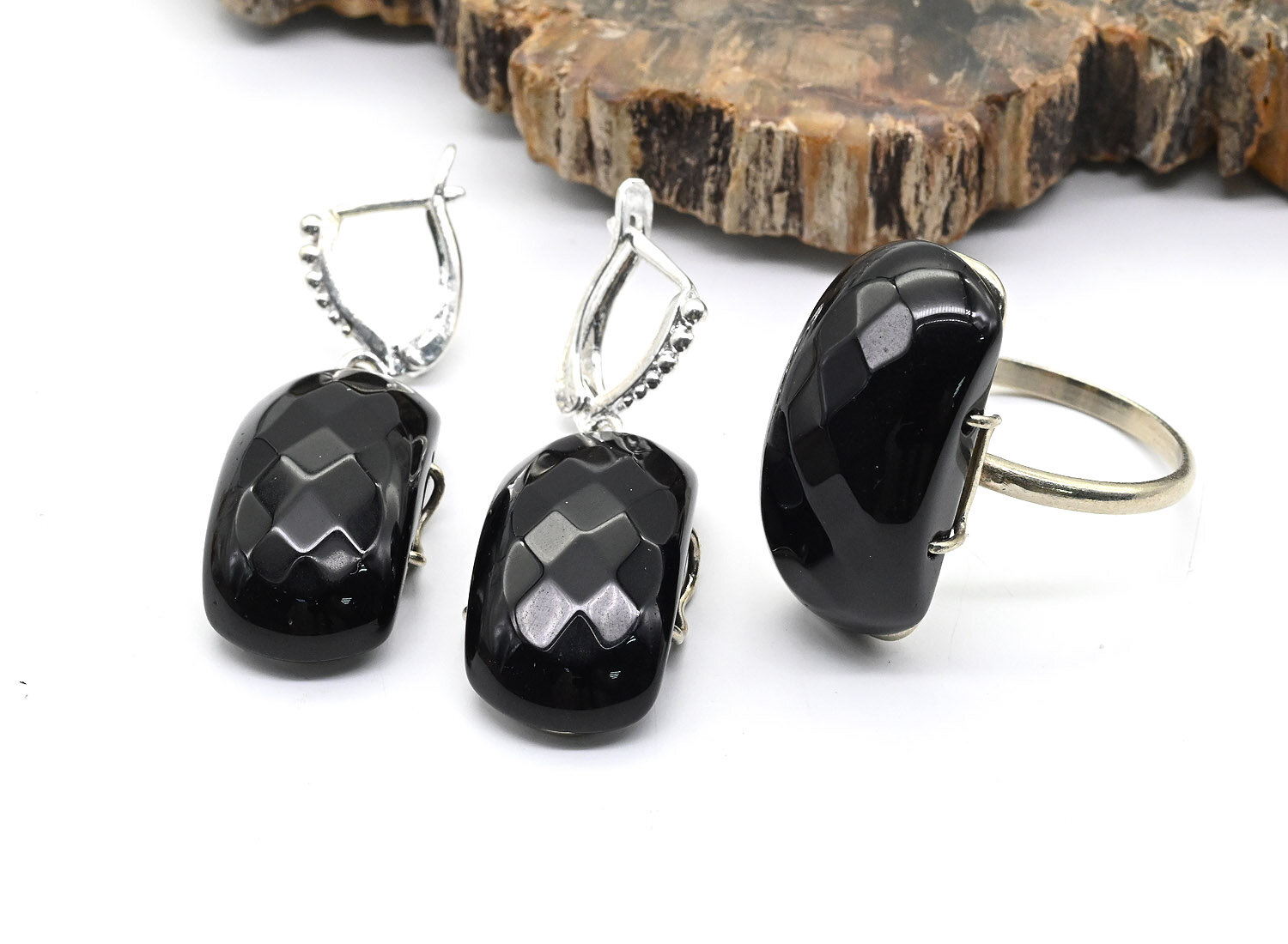 Комплект бижутерии, морион