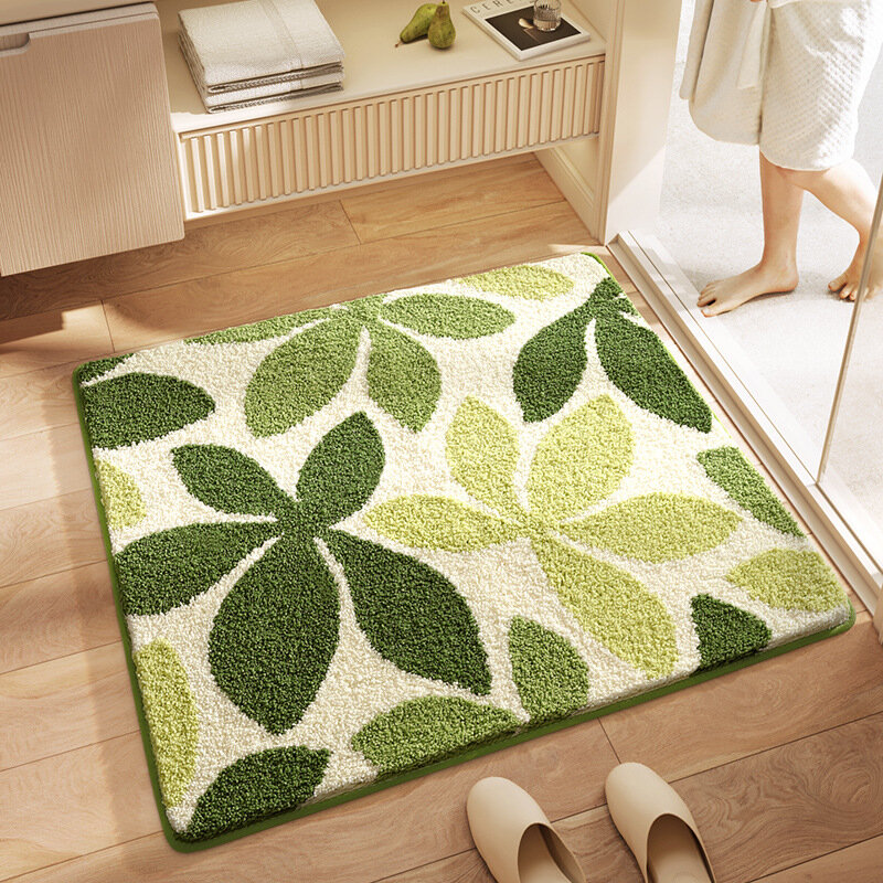 House of Wishes Ковер Цветочный флокированный 3d-ковер Квадратный ковер 60*60cm