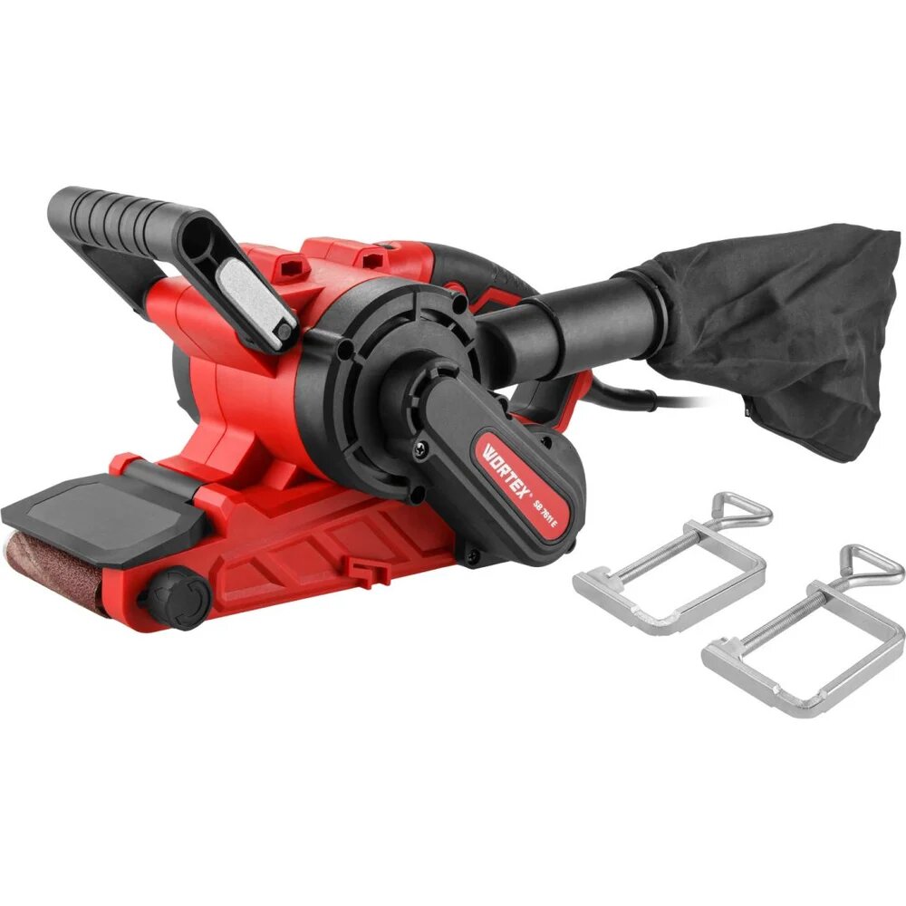 Ленточная шлифмашина WORTEX SB 7611 E в кор. 1150 Вт, лента 76x533 мм, крепление к столу 1335709, пластиковая