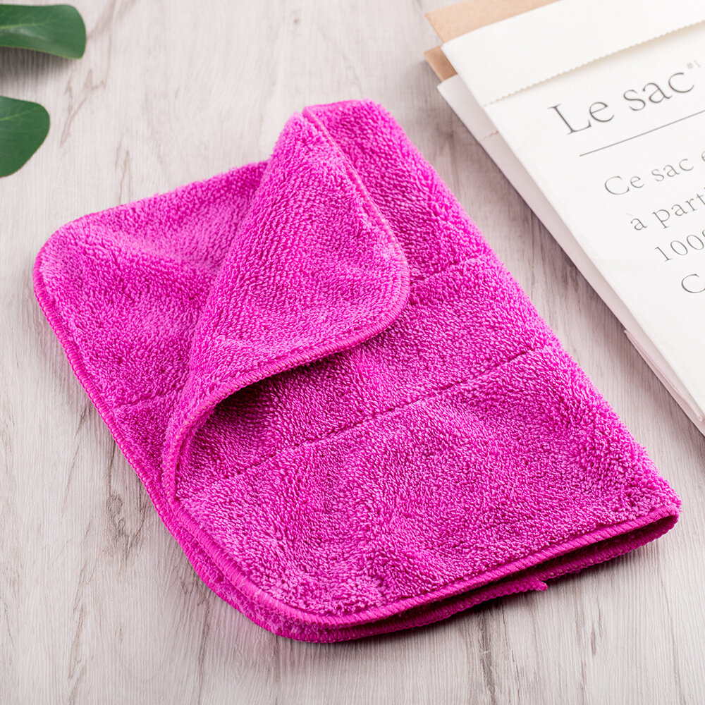 Салфетка для уборки, из микрофибры, с коралловым флисом